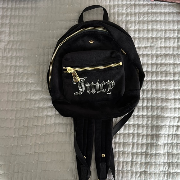Juicy Couture | Bags | Juicy Couture Black Label Mini Backpack | Poshmark